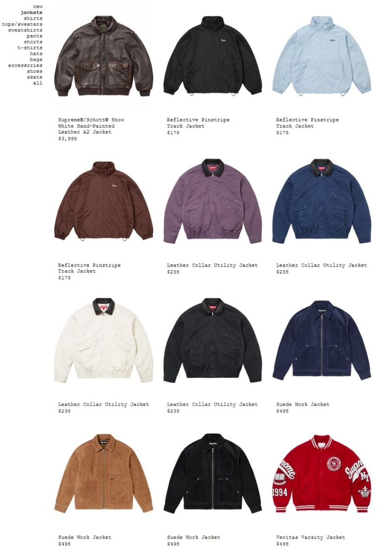 Supreme 2024FW 公式オンラインショップ配置まとめ！手動必須の発売時間 - Hype Crew
